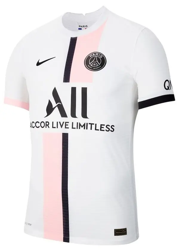 Nike Paris Saintgermain Away Vapor Match Shirt 202122 With Messi 30 Printing Jersey - White/arctic Punk/black