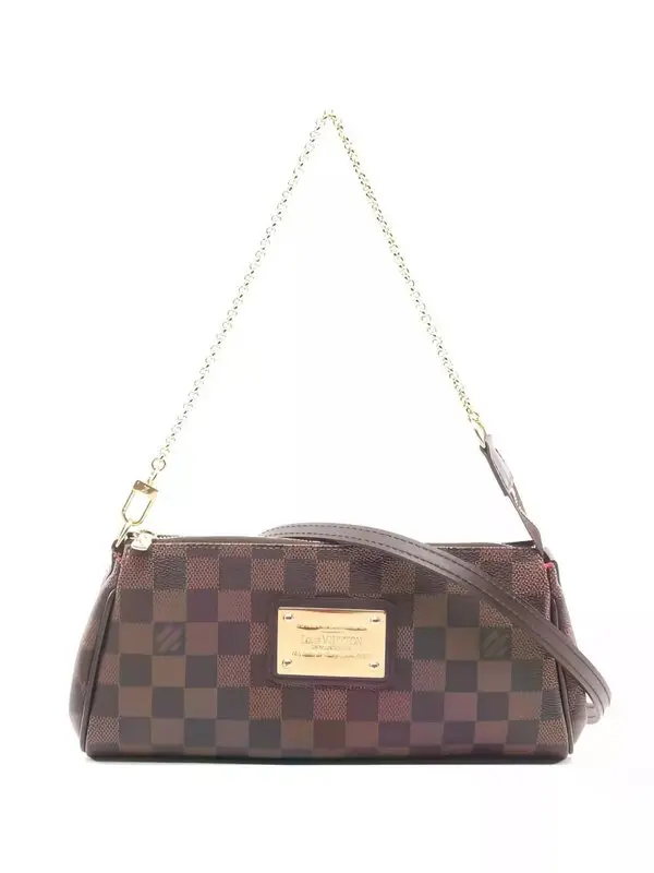 LOUIS VUITTON 2015 Eva Chain Leather Shoulder Bag - Brown