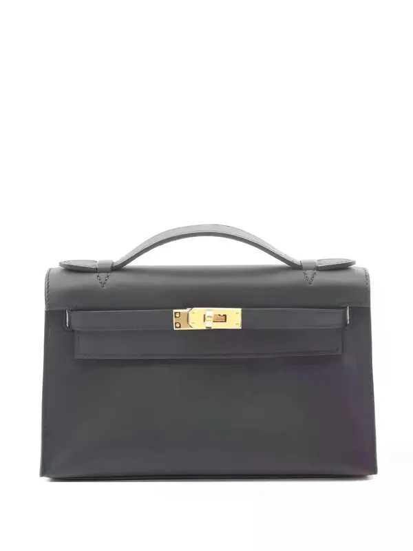 Hermès 2025 Pochette Kelly Top-handle Mini Bag - Black
