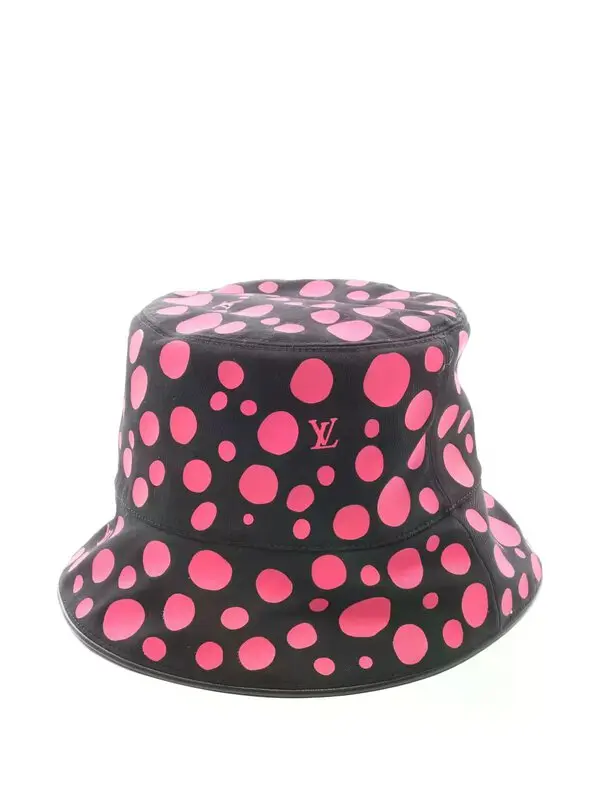 LOUIS VUITTON X Yayoi Kusama 2023 Polka-dot Bucket Hat - Black