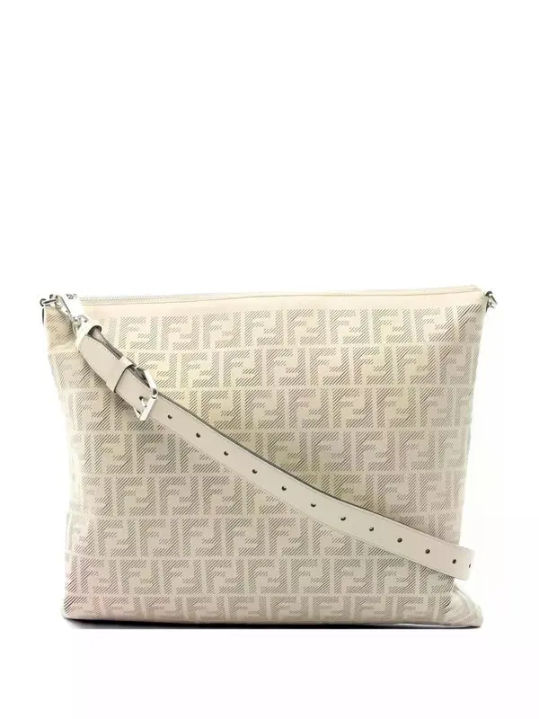 Fendi 2010s After Ff Shoulder Bag - Neutrals