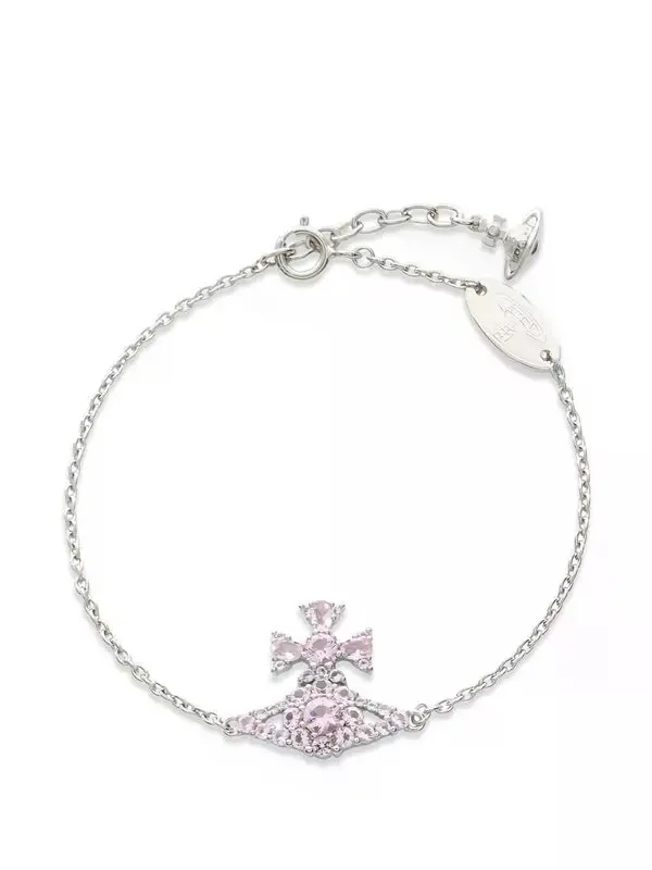 VIVIENNE WESTWOOD Rhinestone-orb Bracelet - Silver