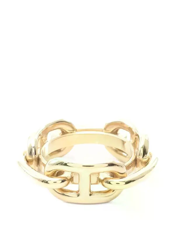 Hermès 10s Chaine D'ancre Scarf Ring - Gold