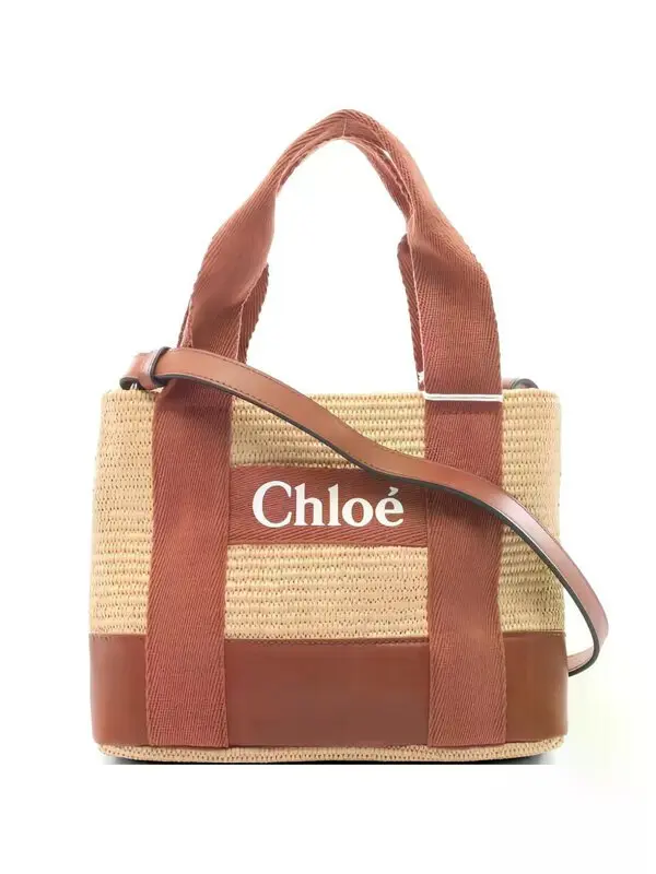 Chloé Basket Leather Tote Bag - Neutrals