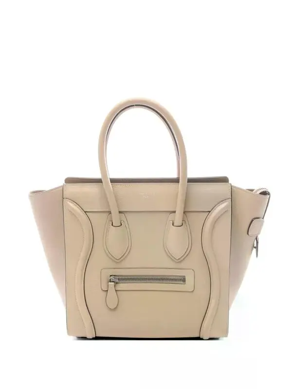 Celine 2000s Micro Leather Tote Bag