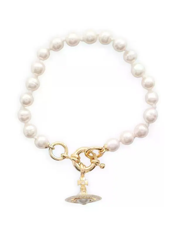 VIVIENNE WESTWOOD 20s Faux Pearl Bracelet - Gold