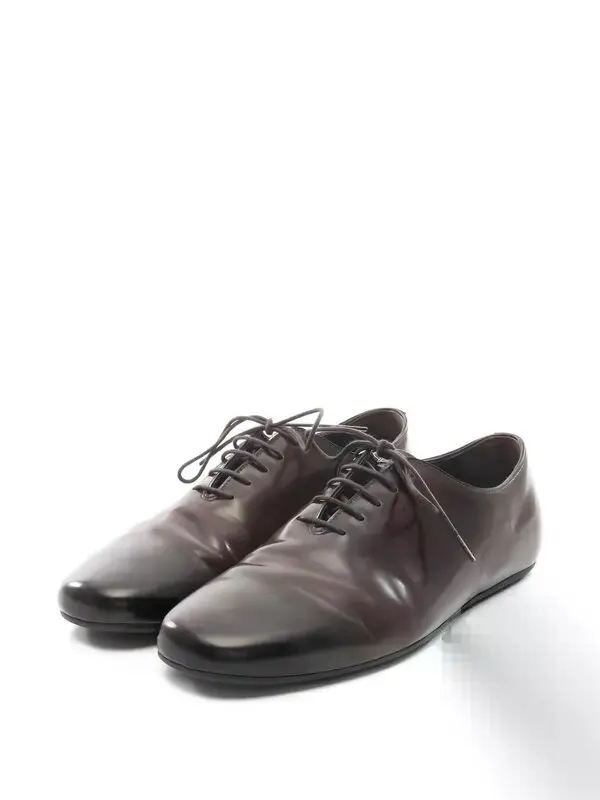 Prada 2010s Lace-up Leather Shoes - Brown