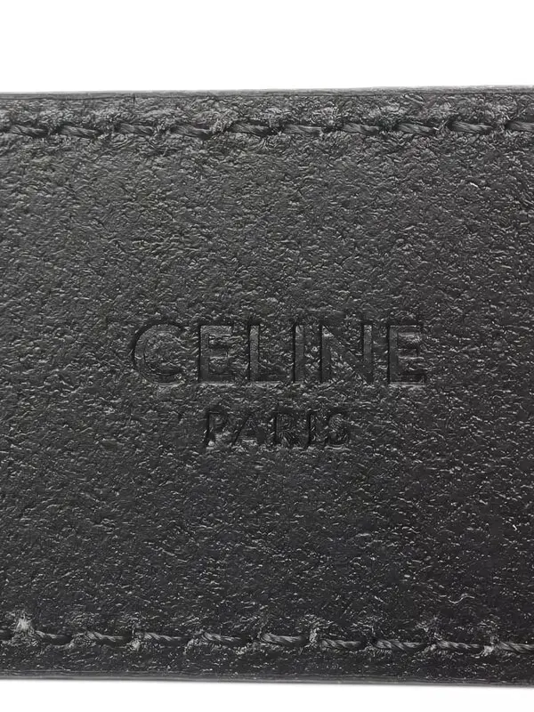Celine 2020s Large Triomphe Leather Belt