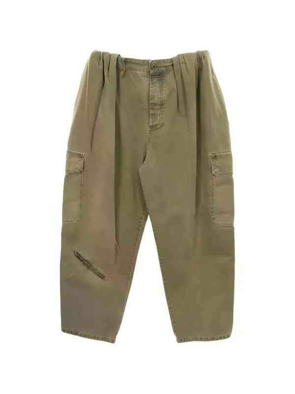 Loewe 2010s Denim Cargo Trousers - Green