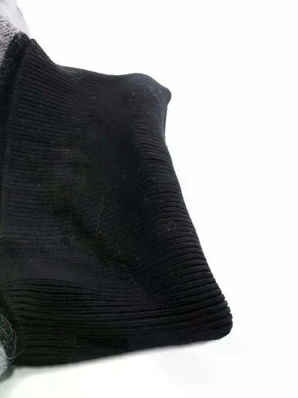 Givenchy 2010s Houndstooth Turtleneck Knitted Sweater