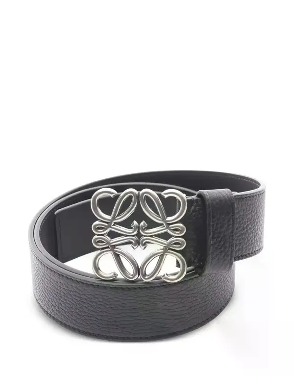 Loewe 2020s Anagram Chunky Belt - Black