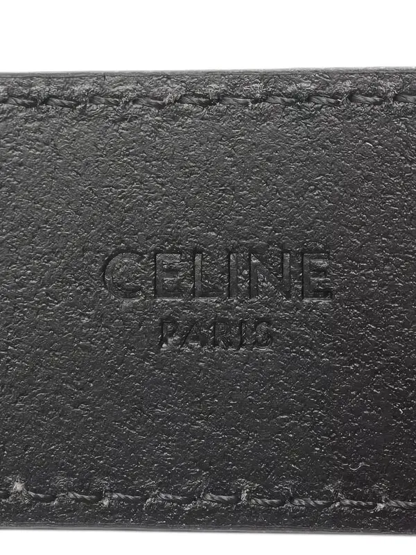 Celine 2020s Large Triomphe Leather Belt