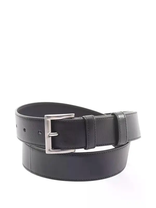 Prada 2010s Leather Belt - Black