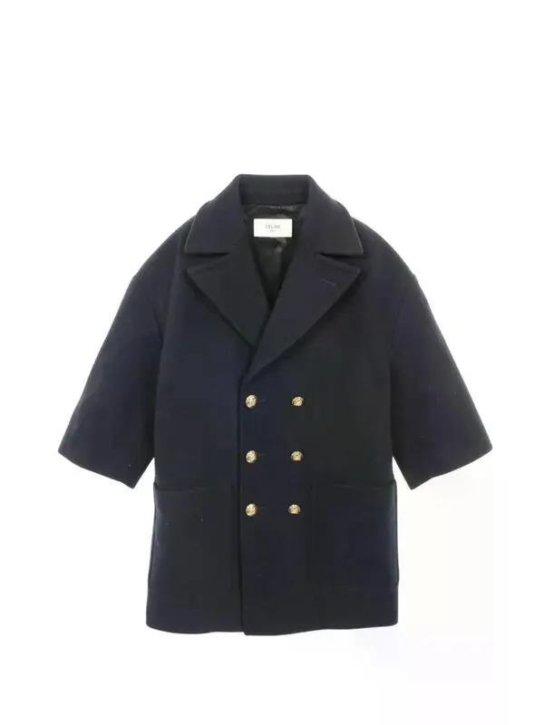 Celine 2010s Double-breasted Wool Coat