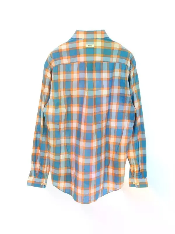 Gucci 2010s Freyja Hartas Embroidery Checked Shirt