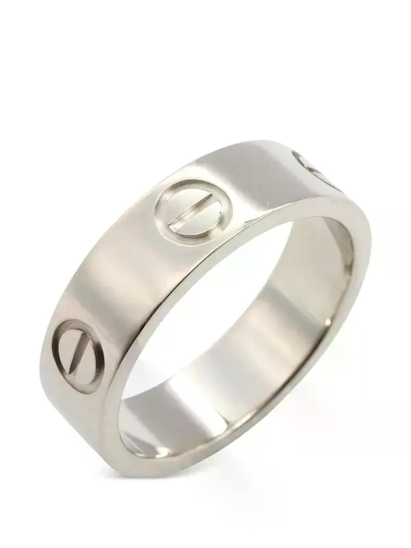 CARTIER 18k White Gold Love Ring - Silver