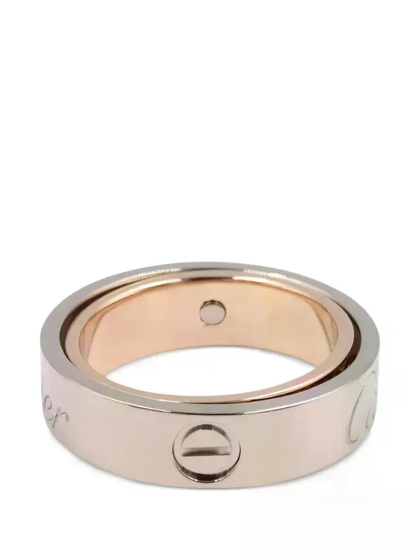 Cartier 18k White Gold Secret Love Ring - Silver