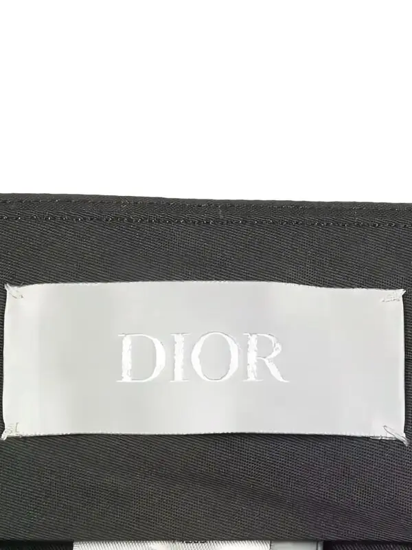 Dior 2010s Floral-cuffs Cotton Trousers