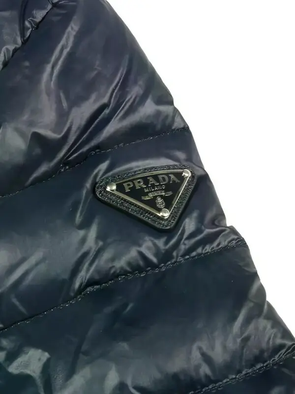 Prada 2000s Logo-plaque Padded Jacket