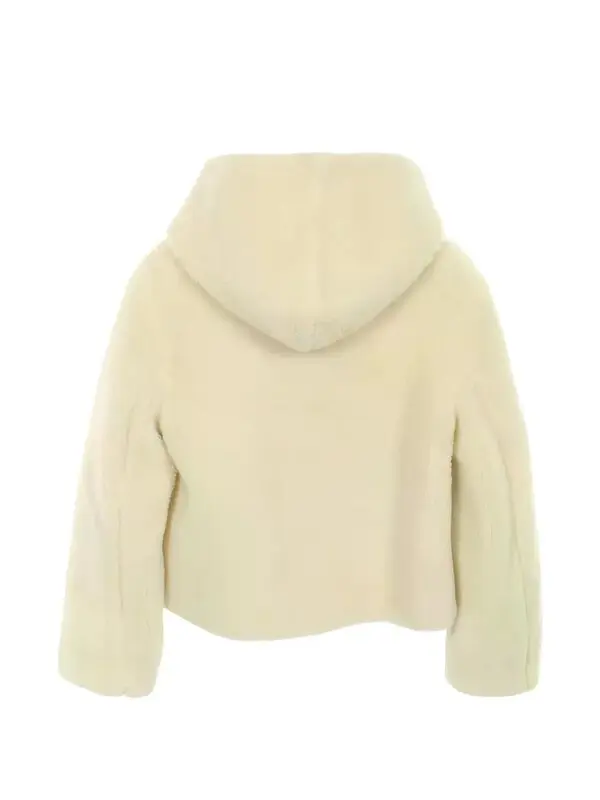 Burberry Austrel Boa Hooded Jacket - Neutrals