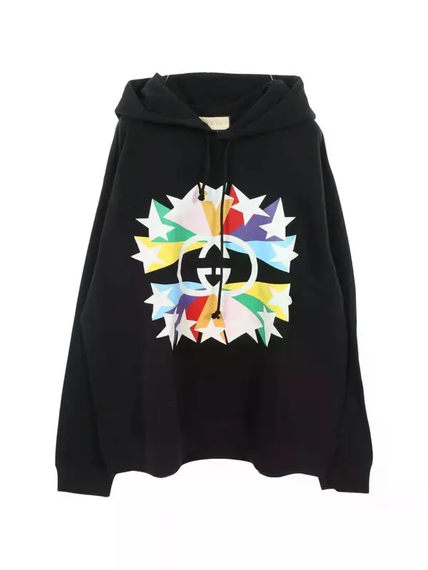 Gucci 2010s Interlocking G Star Hoodie