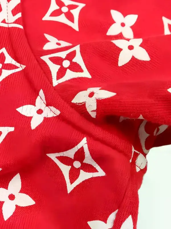 LOUIS VUITTON Cotton Pullover Hoodie - Red