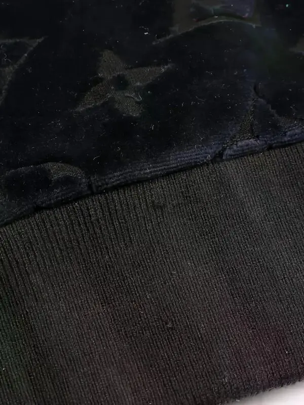 LOUIS VUITTON 2010s Monogram Velvet Zip-up Hoodie