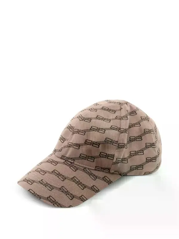 Balenciaga 2010s Bb-monogram Cotton Cap - Neutrals
