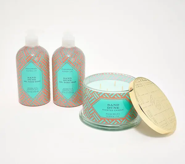 HOMEWORX BY SLATKIN + CO. A-d Homeworx Sand Dune Candle & 2 Soaps Auto-delivery - One-color