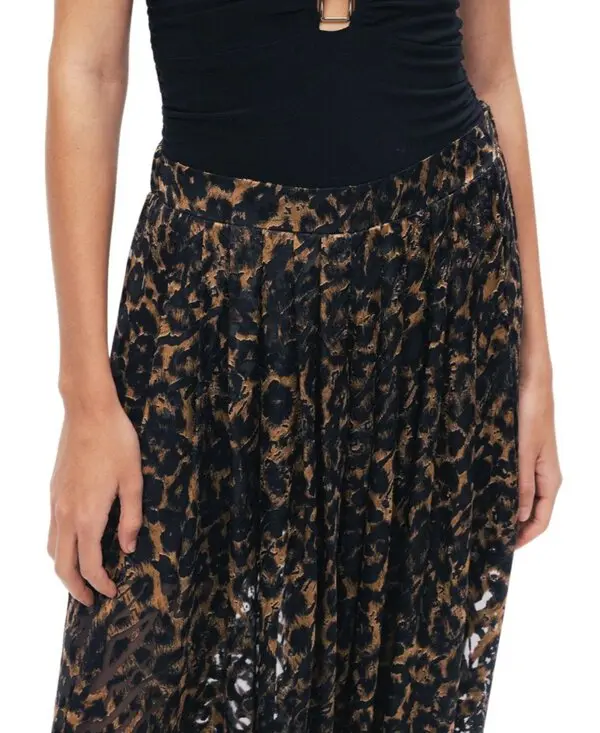 NOCTURNE Printed Relaxed Balloon-leg Pants