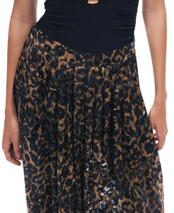 NOCTURNE Printed Relaxed Balloon-leg Pants