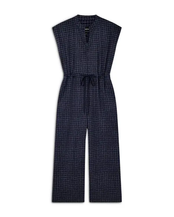 Whistles Grid Print Jumpsuit