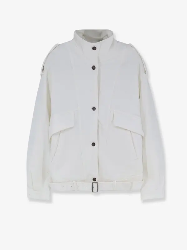 TONYWACK Oversized Denim Jacket - White