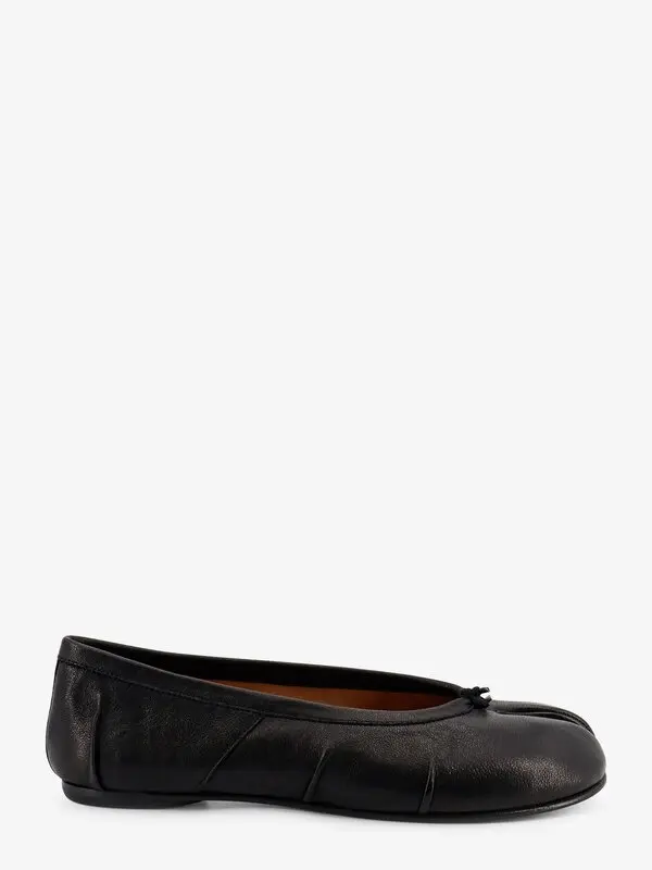 MAISON MARGIELA Leather Tabi Ballerinas - Black