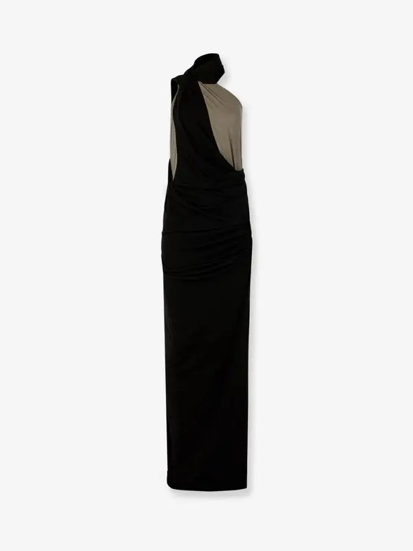 ENTIRE STUDIOS Cotton Blend Long Dress - Black