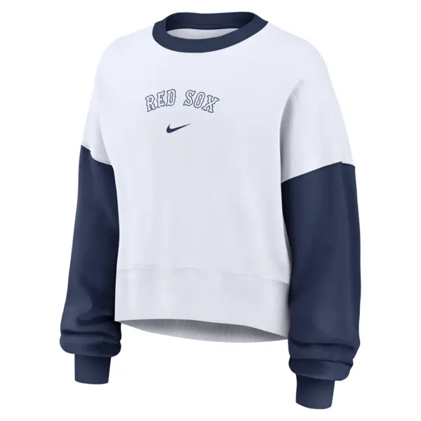 Nike Boston Red Sox Mlb Pullover Crew - White