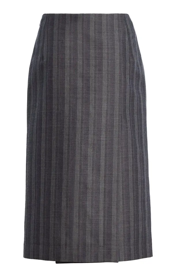 Calvin Klein Amabel Wool-blend Midi Skirt