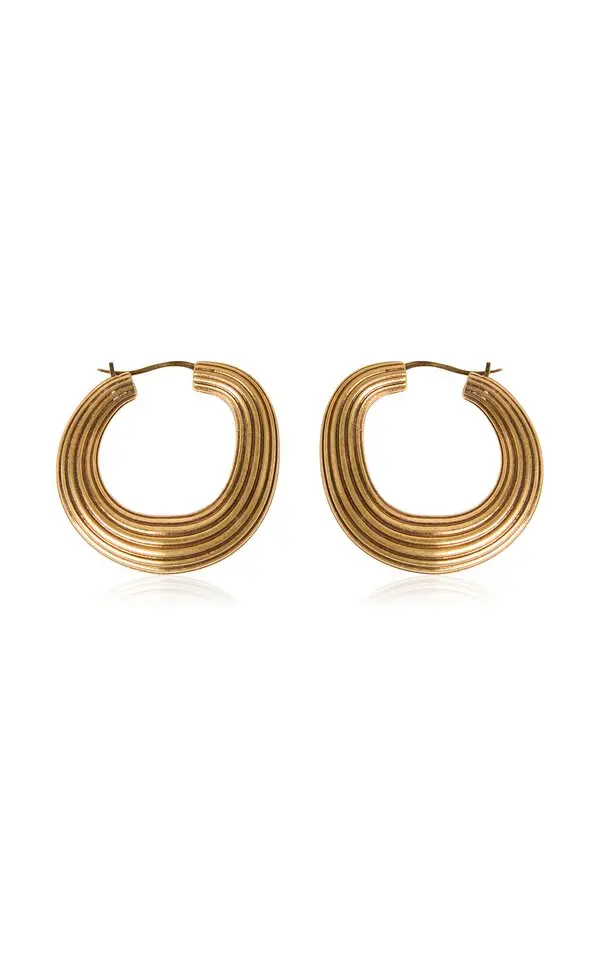 Khaite Santa Fe Hoop Earrings - Gold