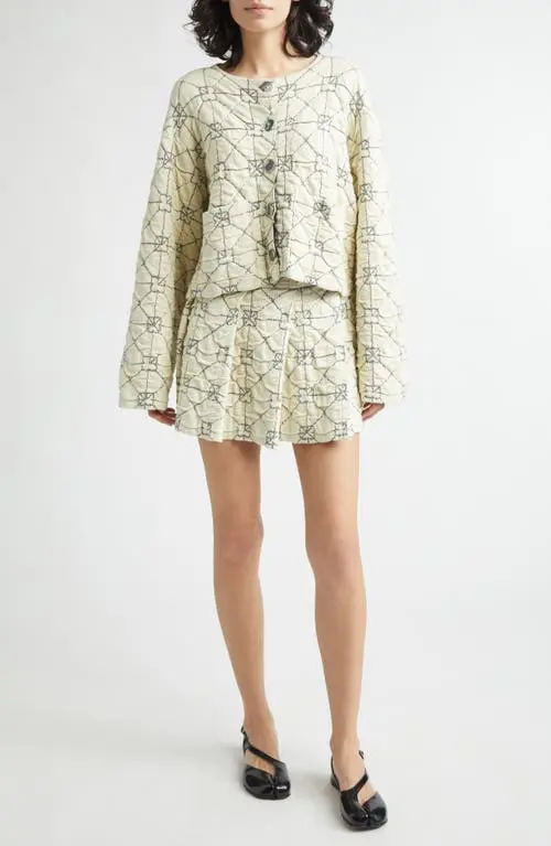 YANYAN June Boxy Jacquard Cardigan