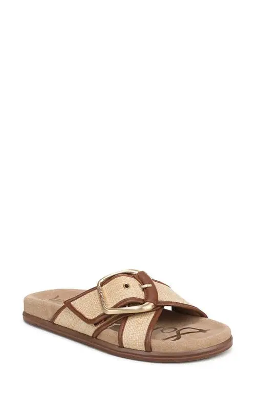 Sam Edelman Darla Slide Sandal - Bleached Beechwood/cognac