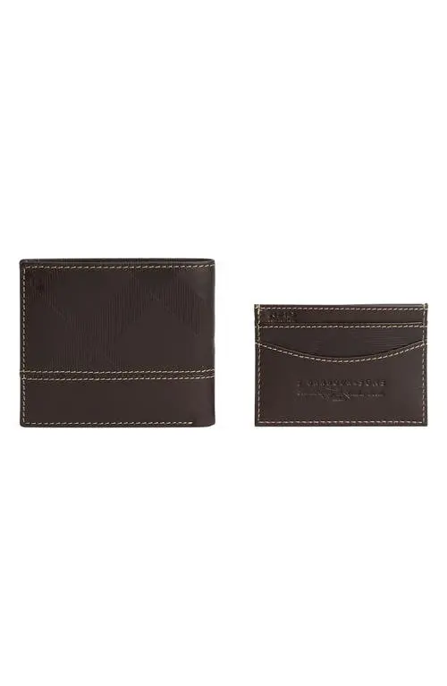 Barbour Tyneside Leather Wallet & Card Holder Set