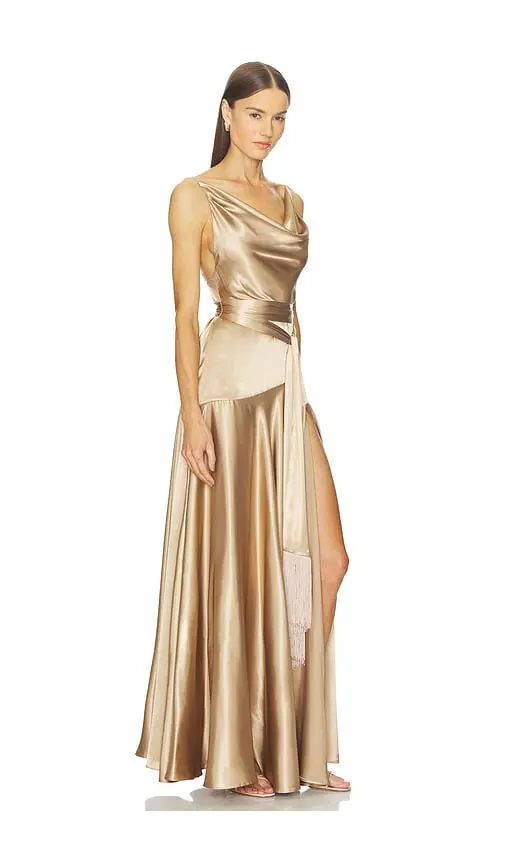 BRONX BANCO Bronx And Banco Leo Maxi Dress - Caramel