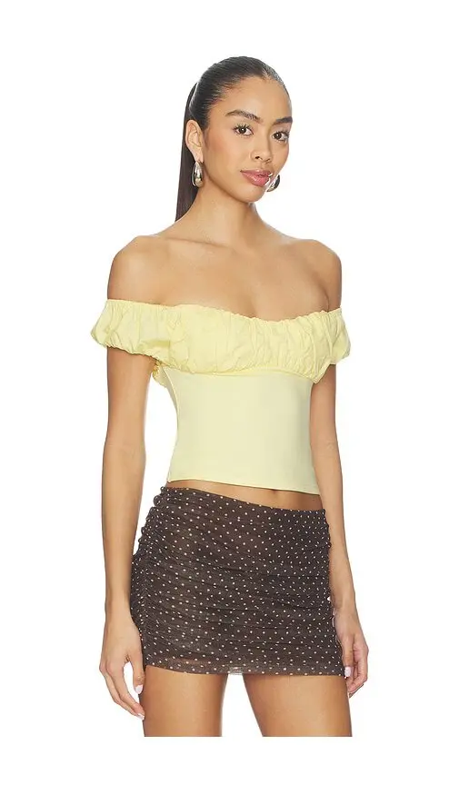 Majorelle Tatum Top In Lemon