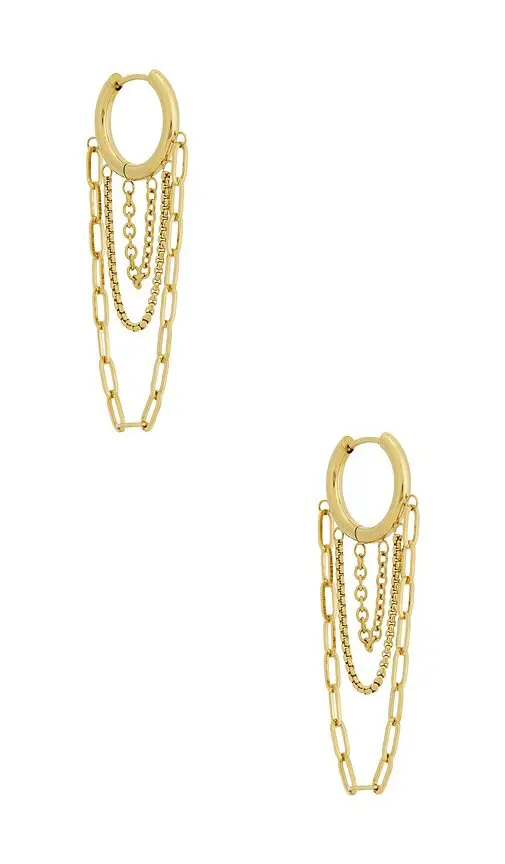 CASA CLARA Emilia Statement Earrings In Metallic - Gold