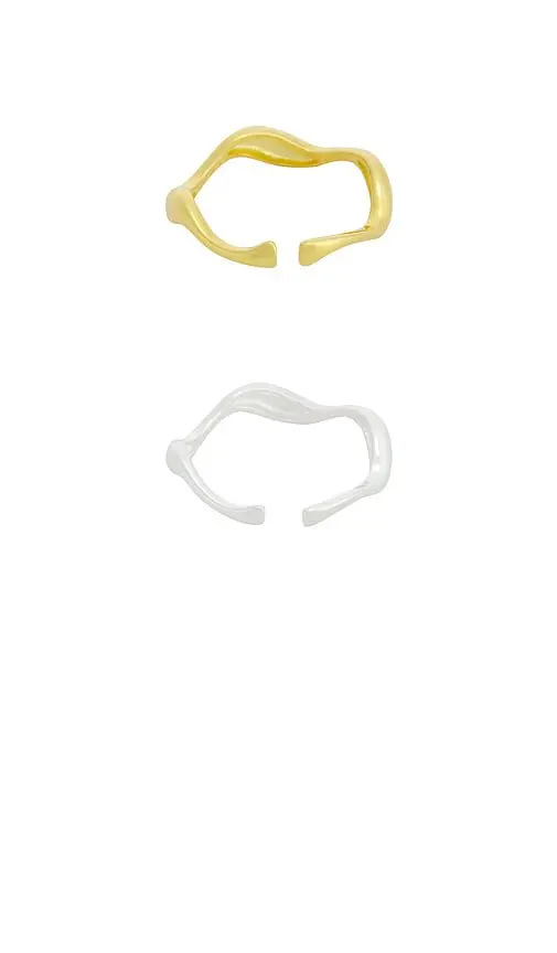 CASA CLARA Hele Asymmetric Ring Duo