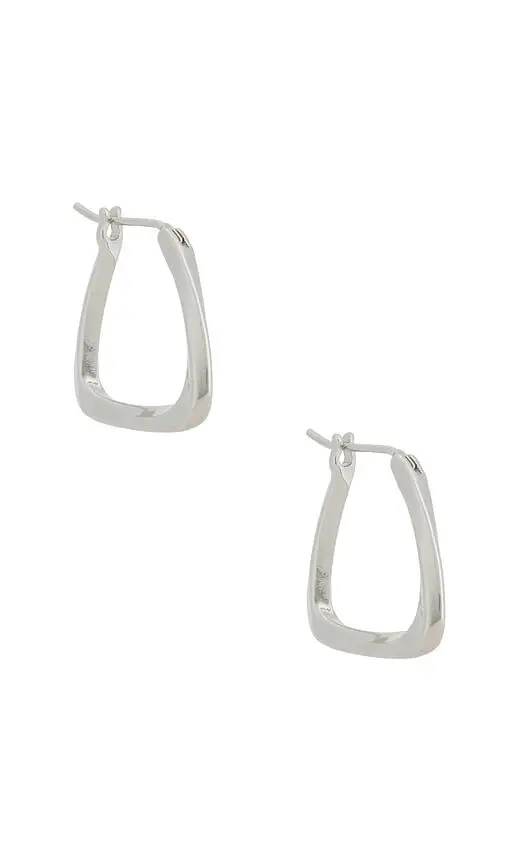 CASA CLARA Jax Earrings In Metallic - Silver