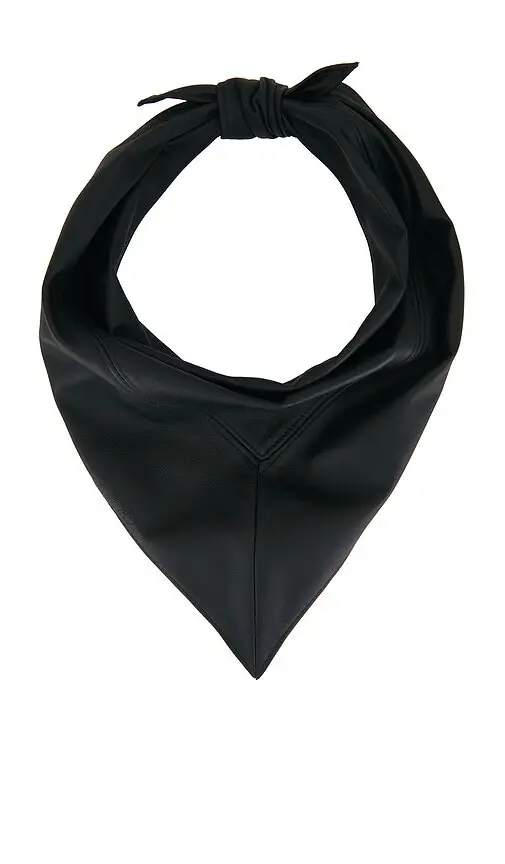 HERSKIND Leather Scarf - Black