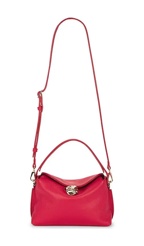 FLATTERED Hanna Mini Top Handle Bag In Red - Cherry