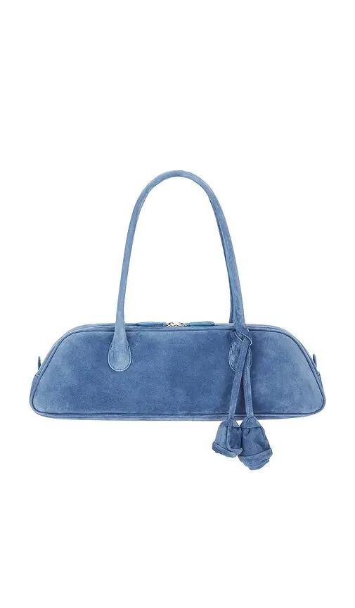 Magda Butrym Brigitte Trapeze Suede Bag - Blue