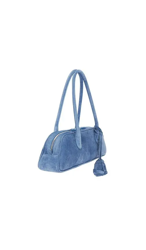 Magda Butrym Brigitte Trapeze Suede Bag - Blue
